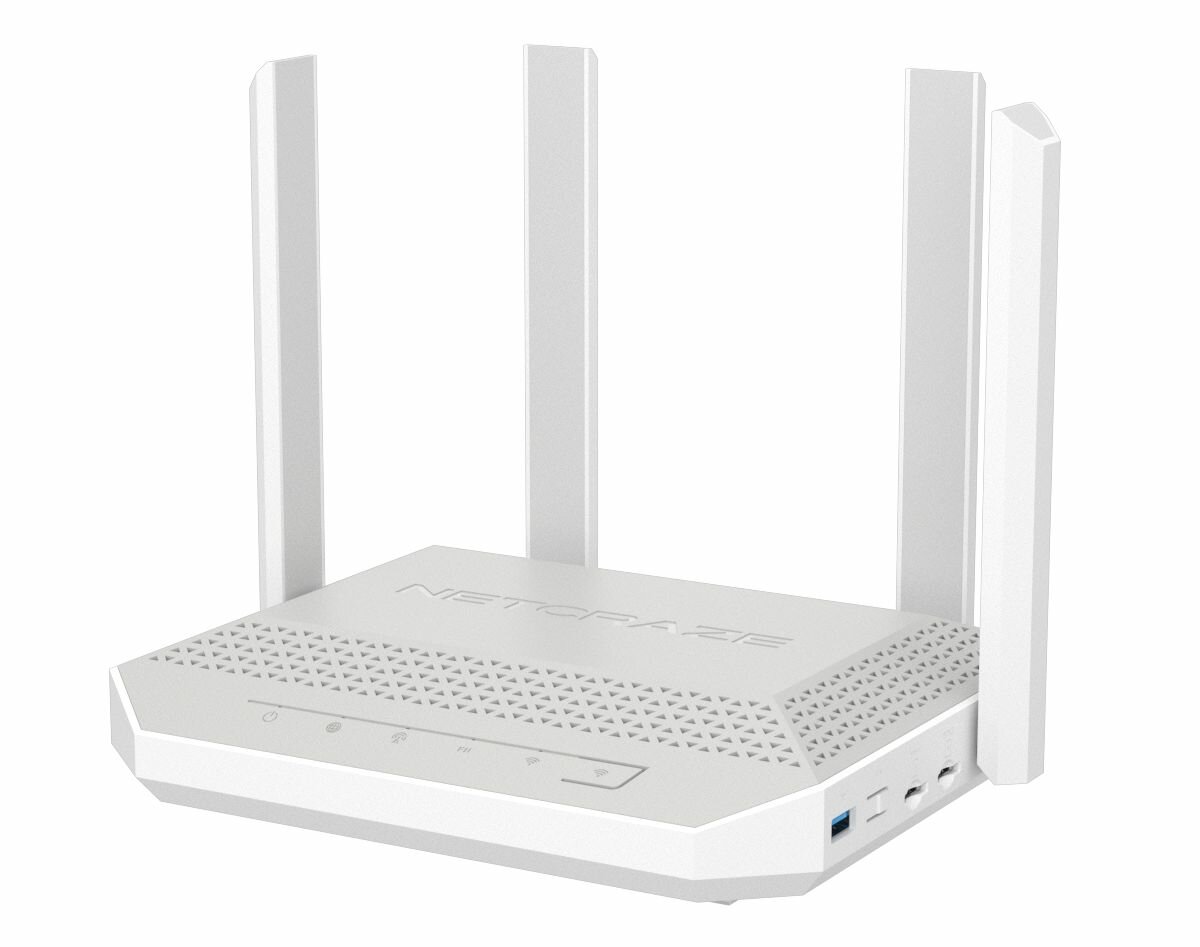 Роутер Wi-Fi Netcraze Hopper 4G+ (NC-2312) до 1 Гбит/с, со слотом под SIM-карту, Mesh Wi-Fi 6