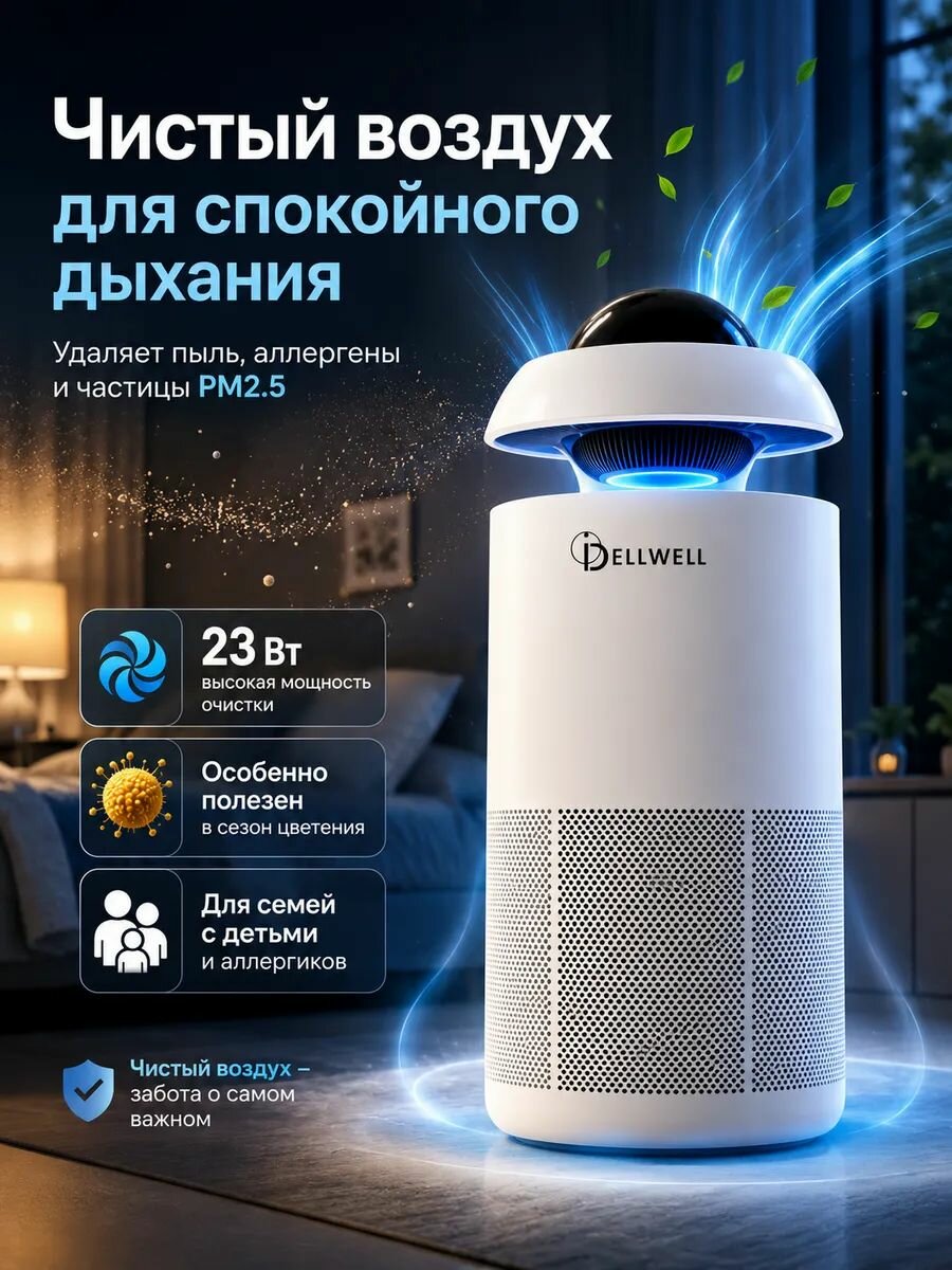 Очиститель воздуха для дома с ионизацией
