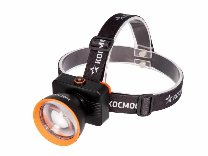 Фонарь налобный аккум. 15Вт Laser LED/ 3000мА. ч ABS пластик линза Френеля космос (KOC533Lit)