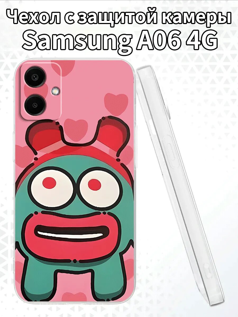 Чехол для SamsungA064G с изображением смешного монстра
