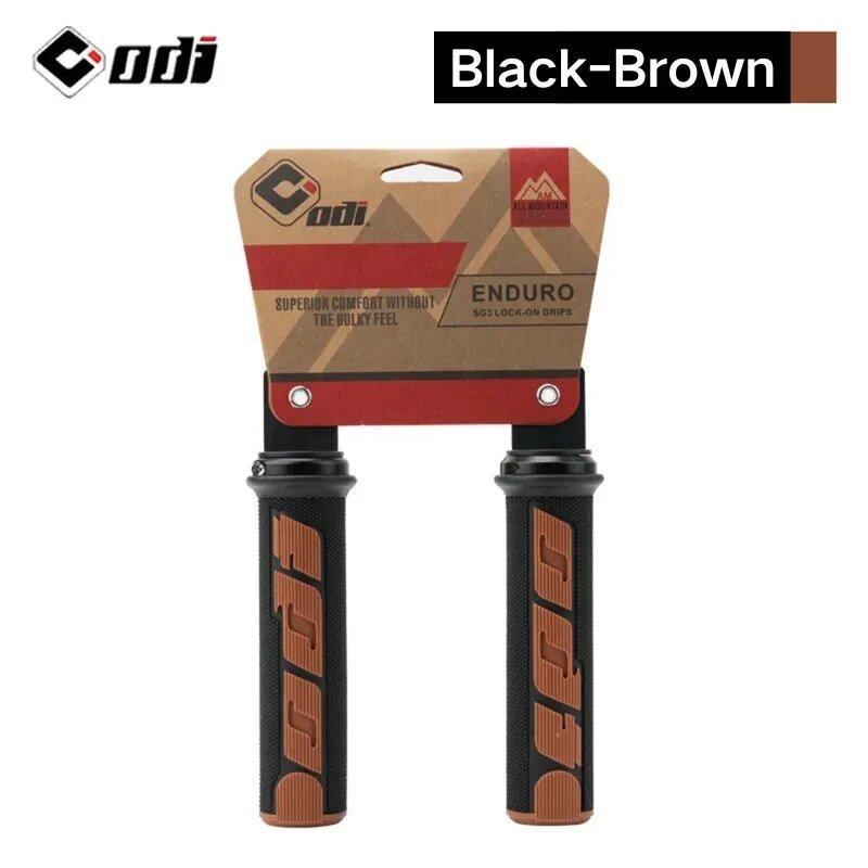 ODI MTB силиконовые грипсы Коричневый, Black-Brown