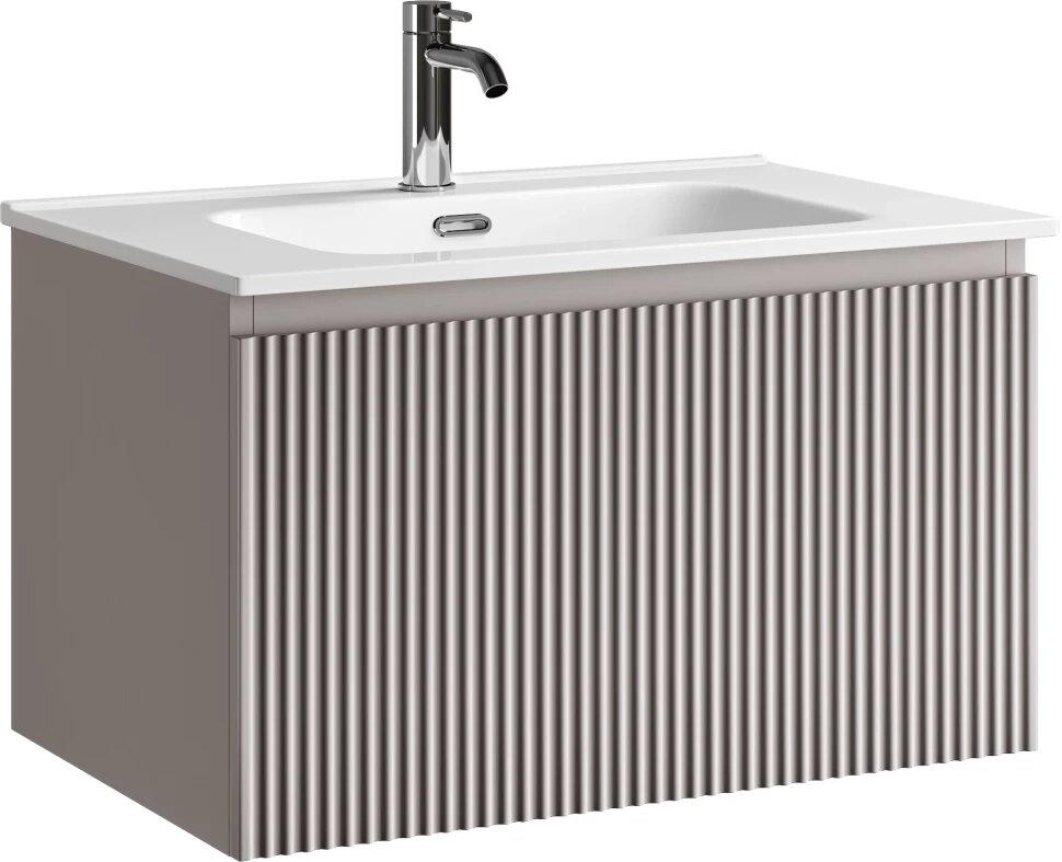 Тумба под раковину Sancos Snob R 1.0 SNR1.070SM 69 см, подвесная, серый матовый
