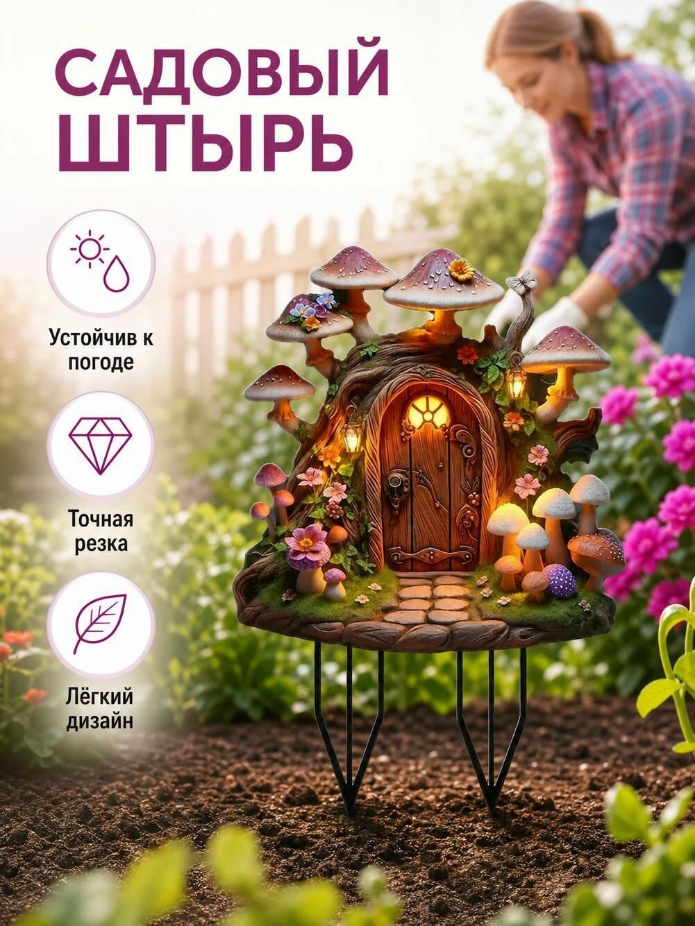 Фигурка садовая