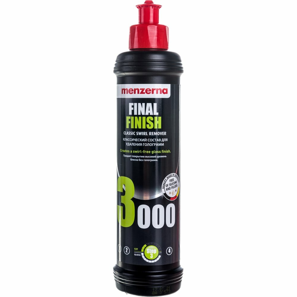 Низкоабразивная доводочная полировальная паста Menzerna Final Finish 3000