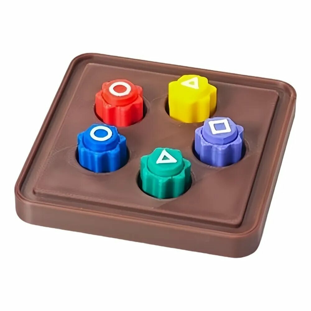 Корейская игра гонгги из PLA с набором из пяти фишек и подставкой