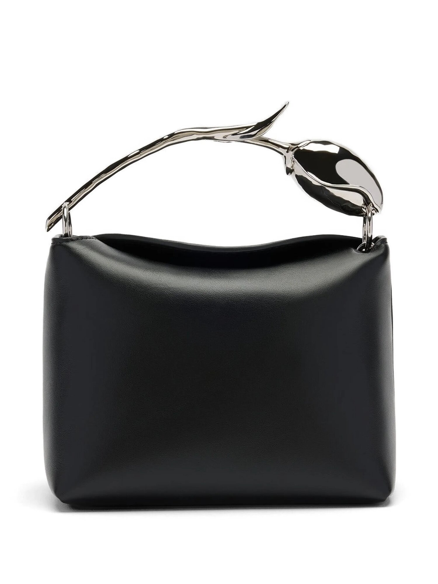Сумка Erdem Mini Bloom flower-handle tote bag, черный/черный — фото 1