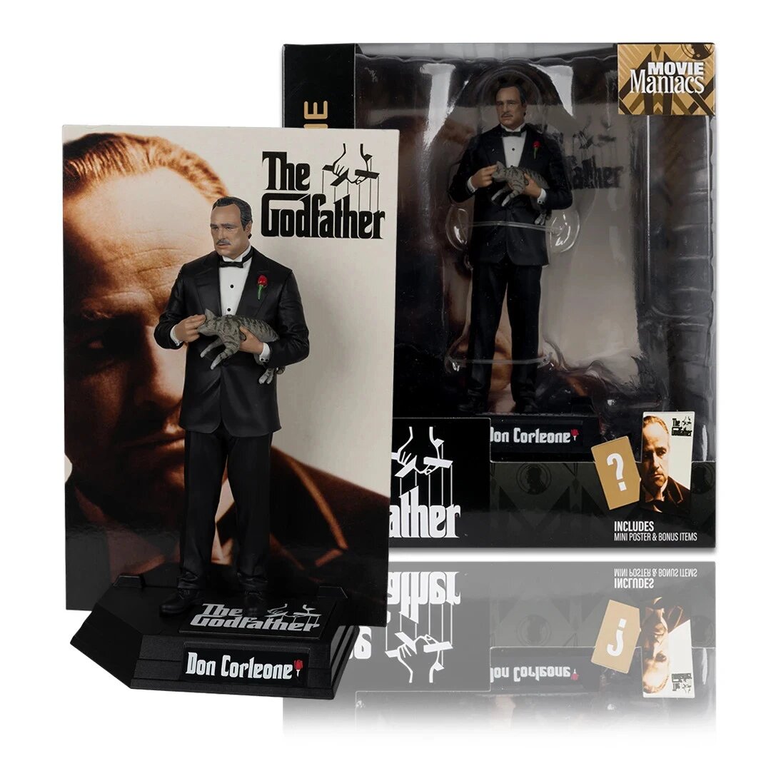 Фигурка Mcfarlane Toys Movie Maniacs Posed - Paramount Wv2 - Дон Корлеоне 6 дюймов