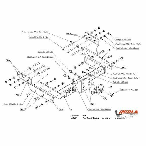 Фаркоп mitsubishi (outlander iv) IMIOLA e040