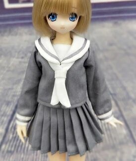 Костюм моряка для кукол Blyth 1/6 Серый, deep gray