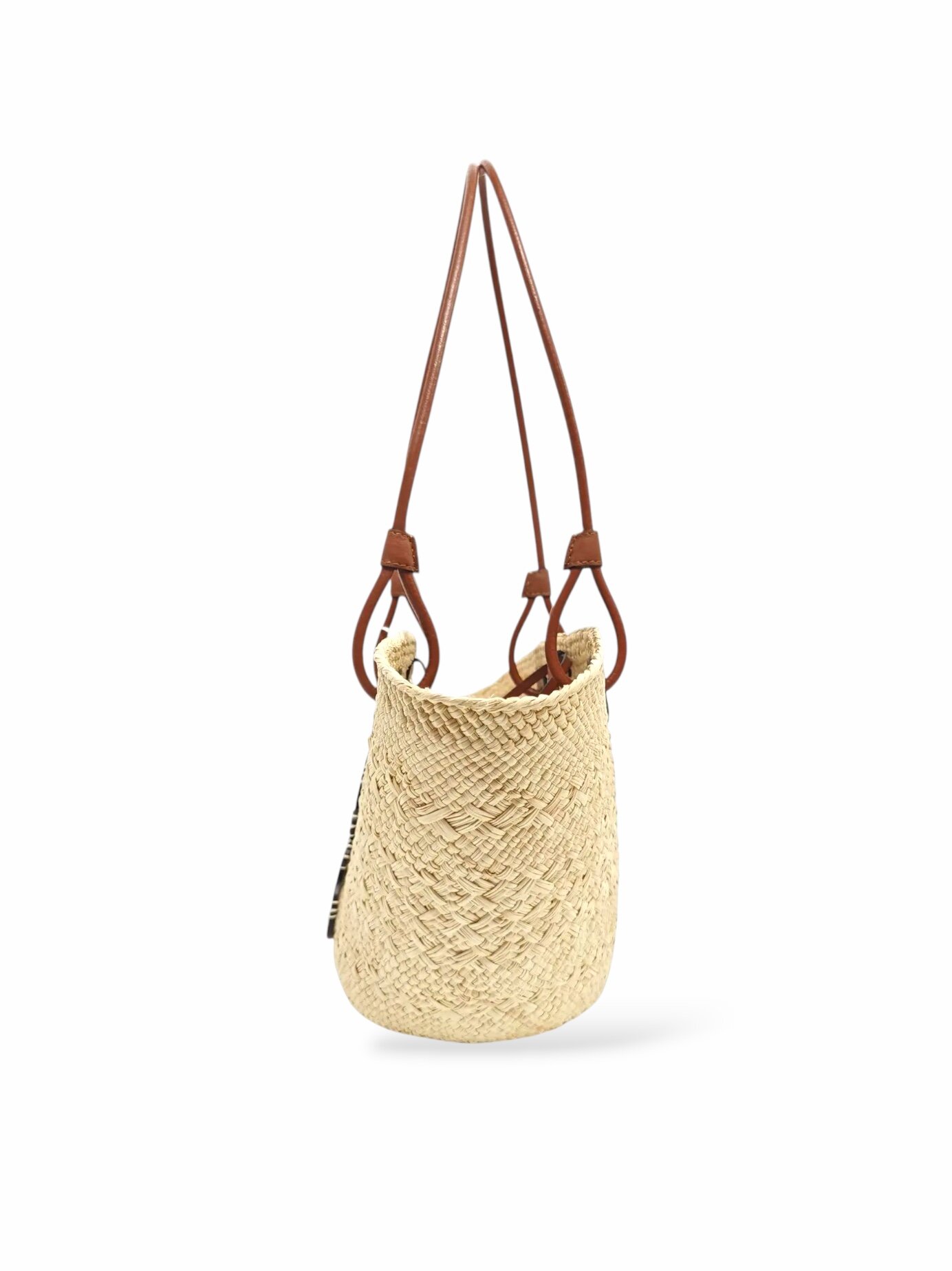 Сумка тоут Loewe Basket Medium, коричневый, бежевый — фото 1