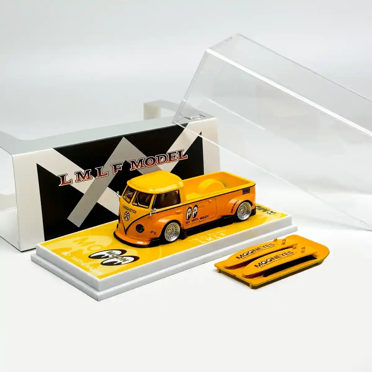 WELLY Volkswagen T1 металлический пикап 1:64 Желтый, B