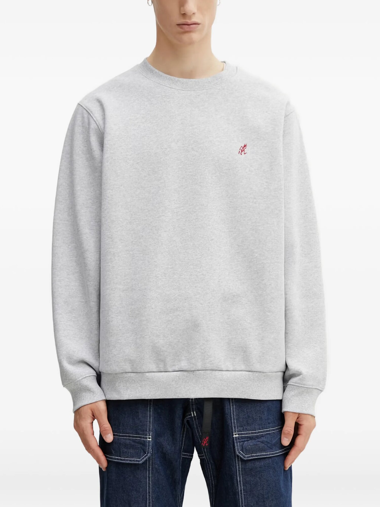 Свитер Logo-embroidered crew-neck sweater