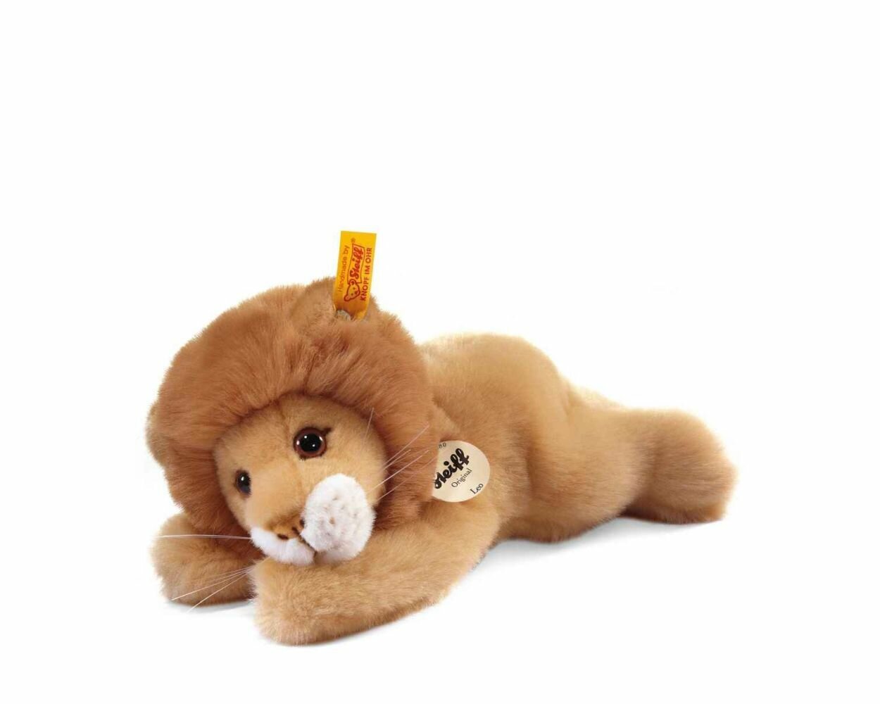 Мягкая игрушка Steiff Little Friend Leo Lion (Штайф Маленький друг Лев Лео бежевый 22 см)