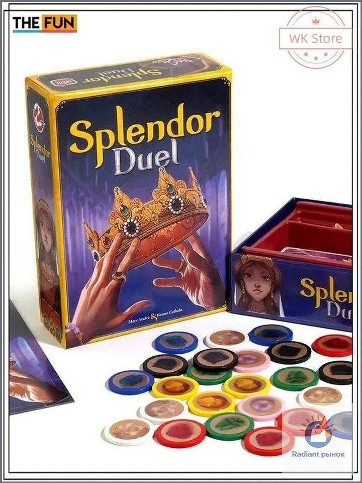 Настольная карточная игра Настольная Splendor Duel Игра (Английская версия) Новая версия игры