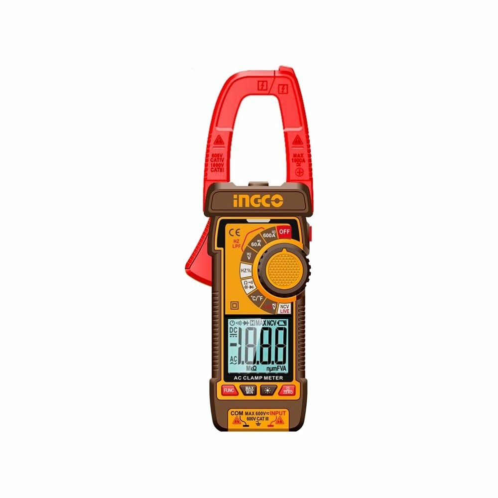 Мультиметр цифровой INGCO 600А AC/DC INDUSTRIAL DCM66002