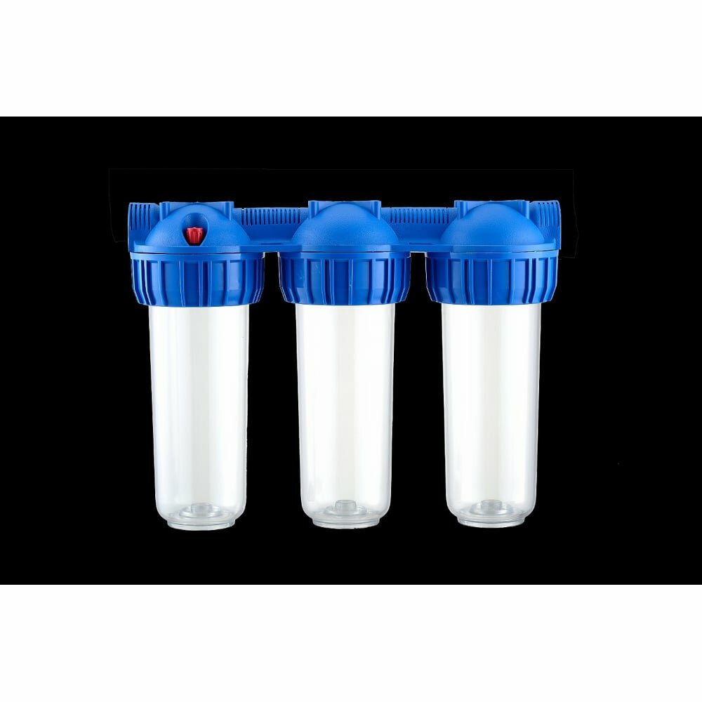 Колба UNIPUMP 10" CFC-10К-3 (резьба 3/4") тройная, без картриджа 70589