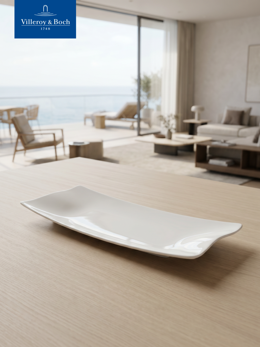 Блюдо сервировочное прямоугольное 32х12 см, Cera, Villeroy & Boch, Премиум-Фарфор