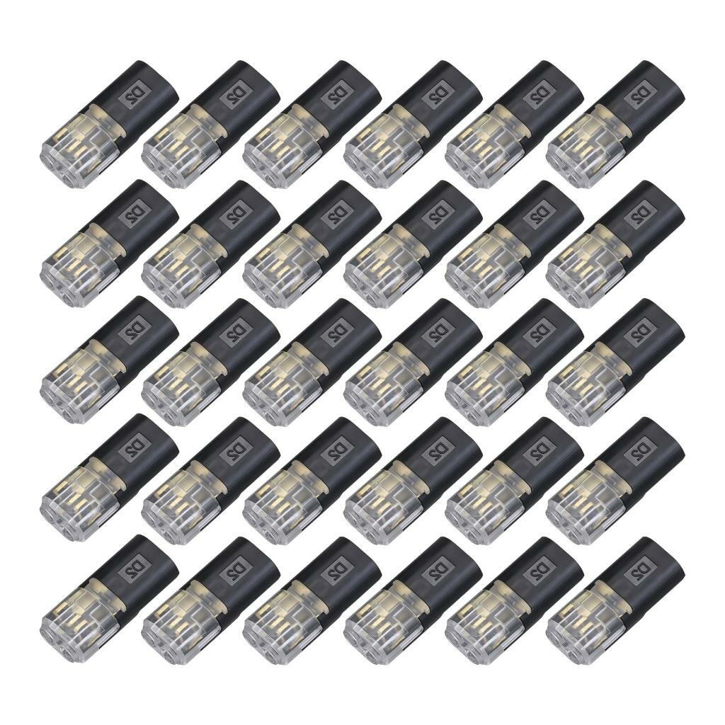 Разъем для проводов LED 2-ходовой разъемный, 30 шт.