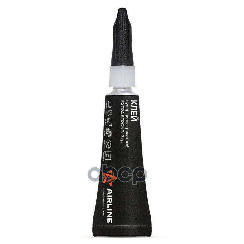 Клей Супер цианакрилатный EXTRA STRONG, 1 шт, 3 гр. AIRLINE ADGC007 AIRLINE арт. ADGC007