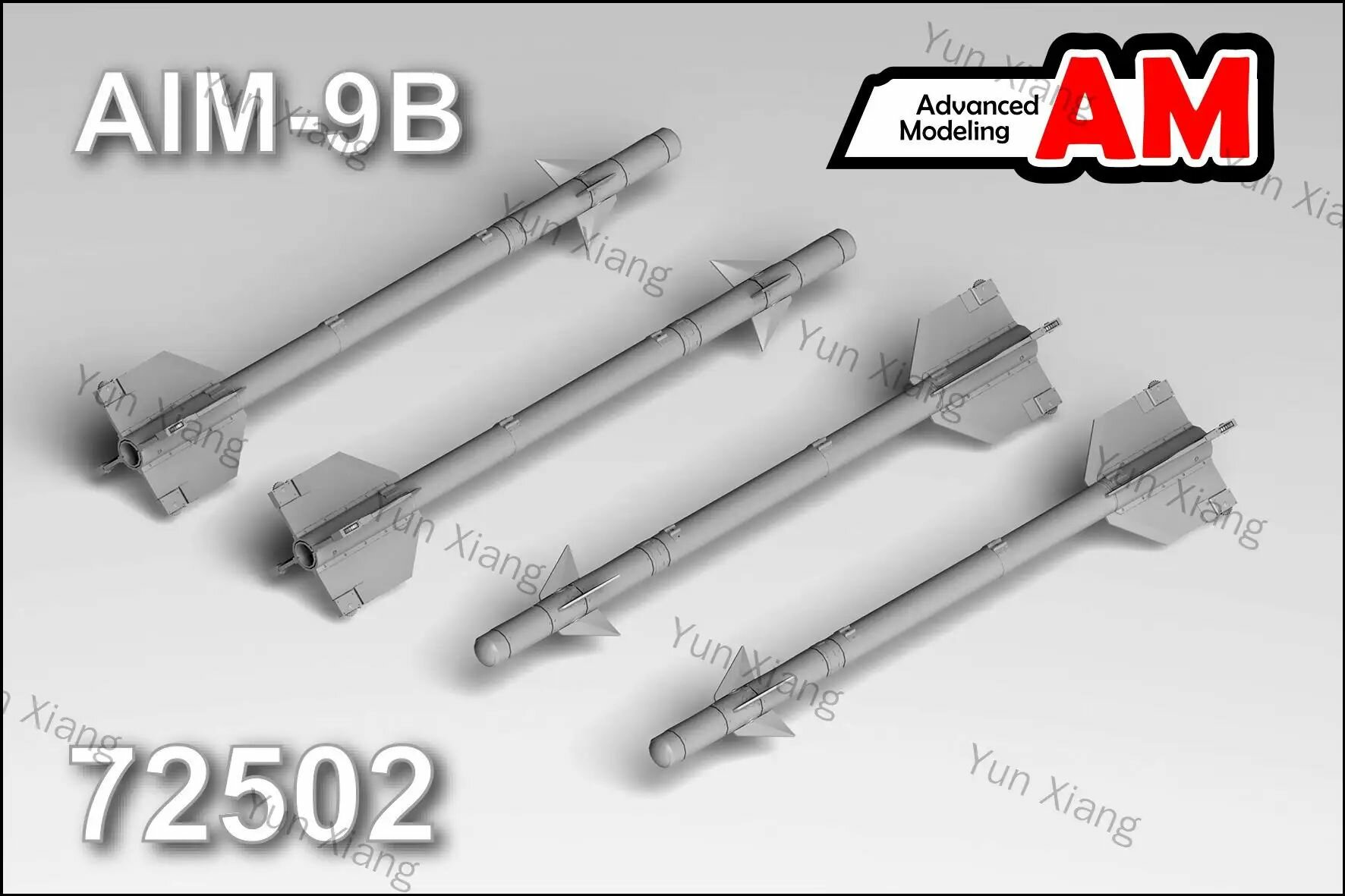 Дополнения из смолы 1/72 Набор из 4-х моделей ракет AIM-9B (Advanced Modeling)