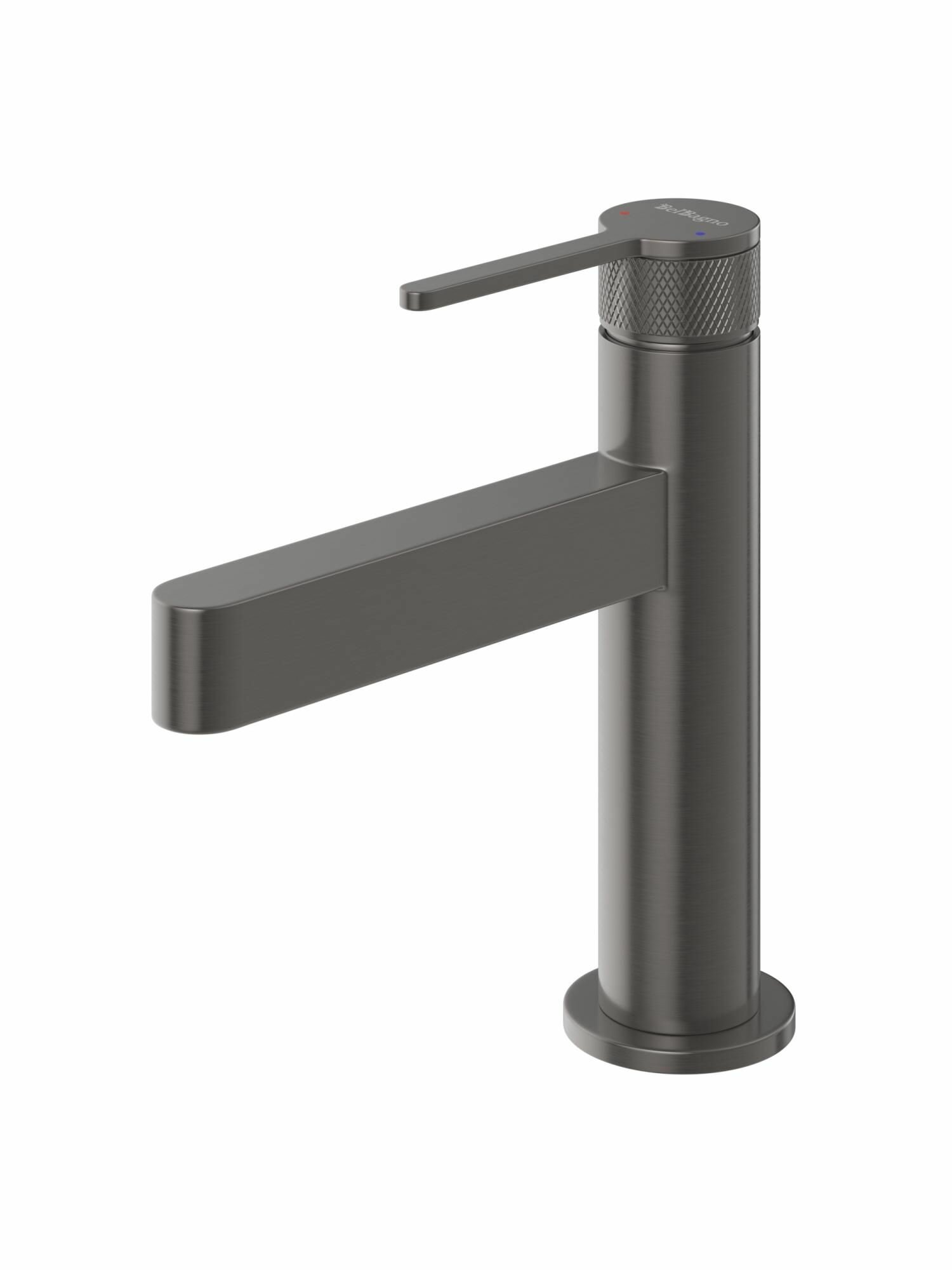 Смеситель BelBagno Delta DEL2.0-LVM-GM-W0 для раковины без донного клапана, оружейная сталь