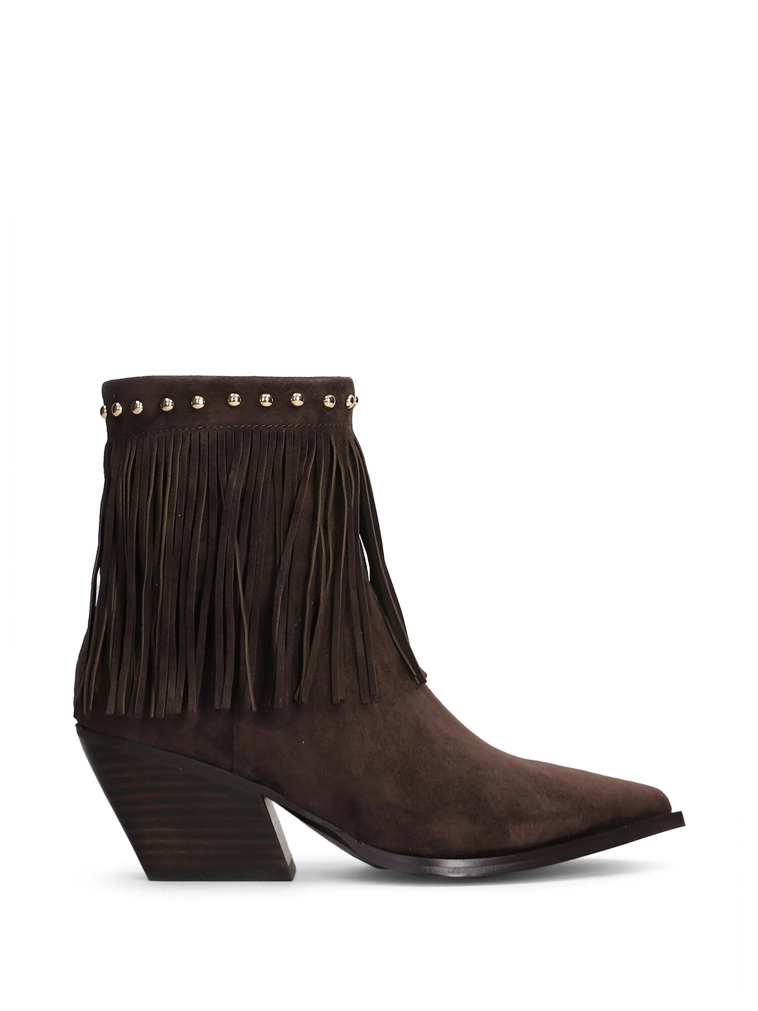 Ботинки Fringed studded ankle boots