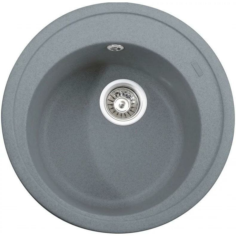 Мойка для кухни Kaiser 49х49 KGM-490-G серая, 1 чаша, искусственный гранит