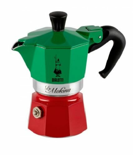 Гейзерная кофеварка Bialetti La Mokina Tricolore 1 порцию, Италия