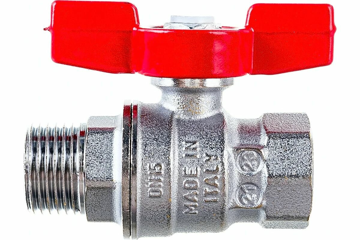 GIACOMINI Кран шаровой, 1/2" ВР-НР, Gia R854X023