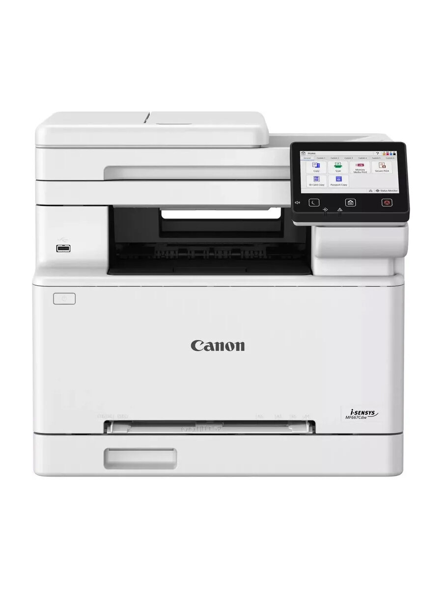 МФУ лазерный CANON i-SENSYS MF667Cdw (цветной, А4, принтер/сканер/копир/факс, 1200dpi, 25ppm, 1+4Gb, DADF50, Duplex, WiFi, Lan, USB) (6928C001)