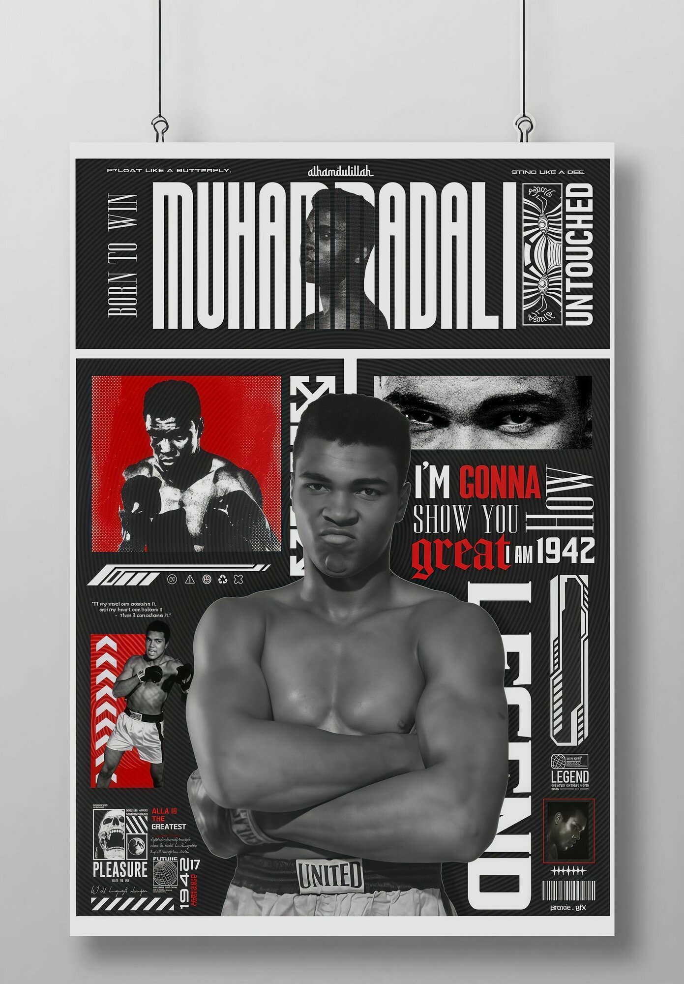 Постер / Плакат Мухаммед Али (Muhammad Ali)