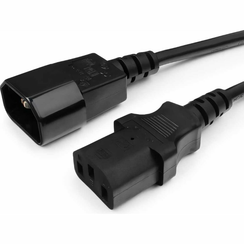 Кабель питания Cablexpert системный блок-монитор, C13-C14, 1.8м, 3x1кв. мм, черный PC-189-1-1.8M — фото 1
