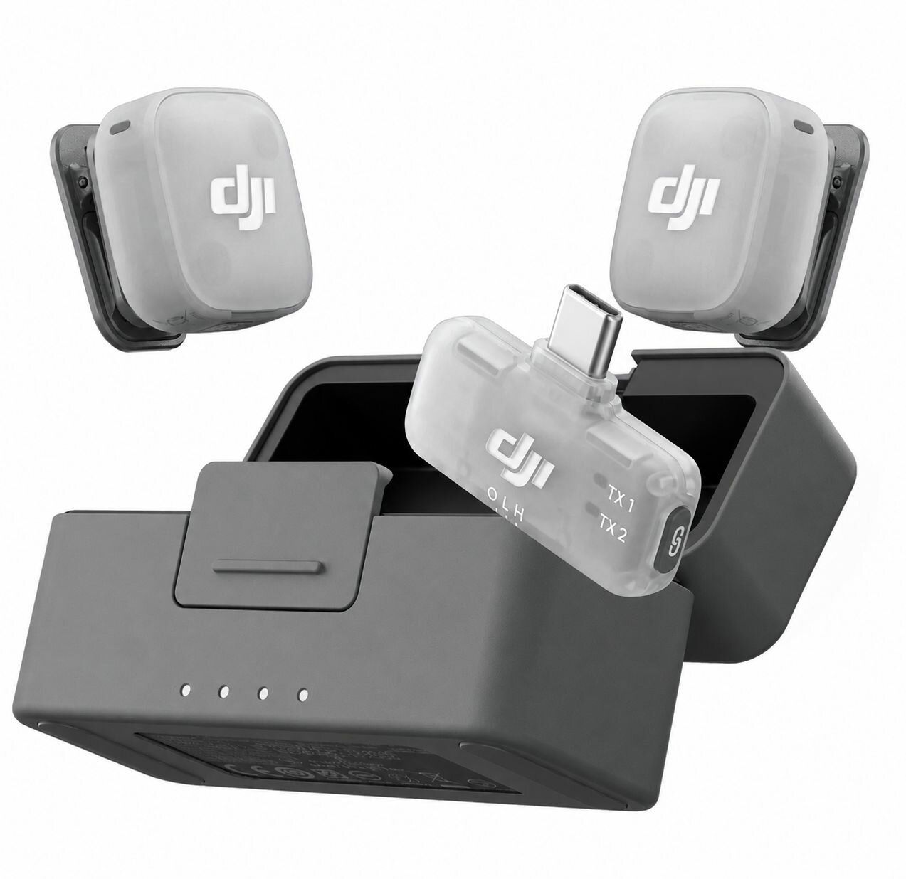 Беспроводной петличный микрофон DJI Mic Mini 2 (2 TX + 1 Mobile RX + Charging Case)