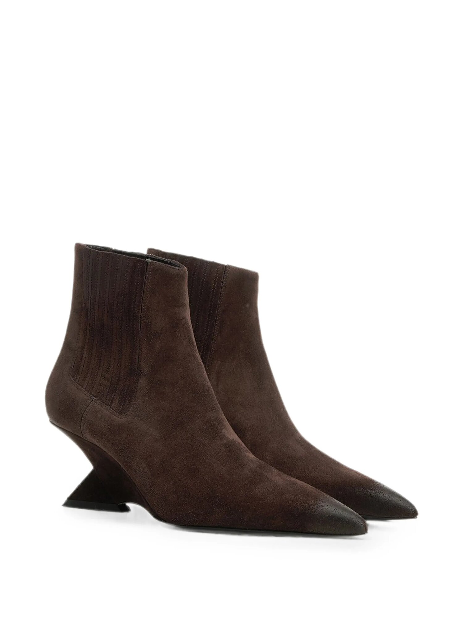 Ботинки The Attico Cheope pointed-toe ankle boots, размер 39, коричневый — фото 1