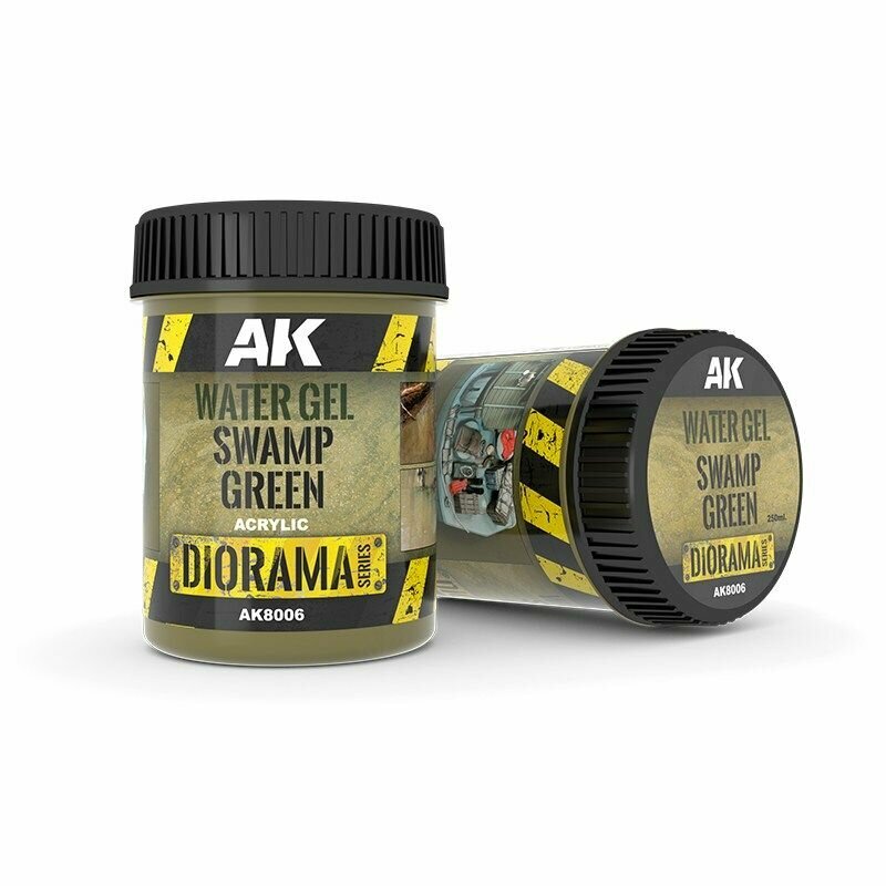 Смесь-краска для создания эффектов AK Water Gel Swamp Green 250ml AK8006