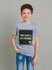 Футболка Vikikids, размер 116, серый меланж