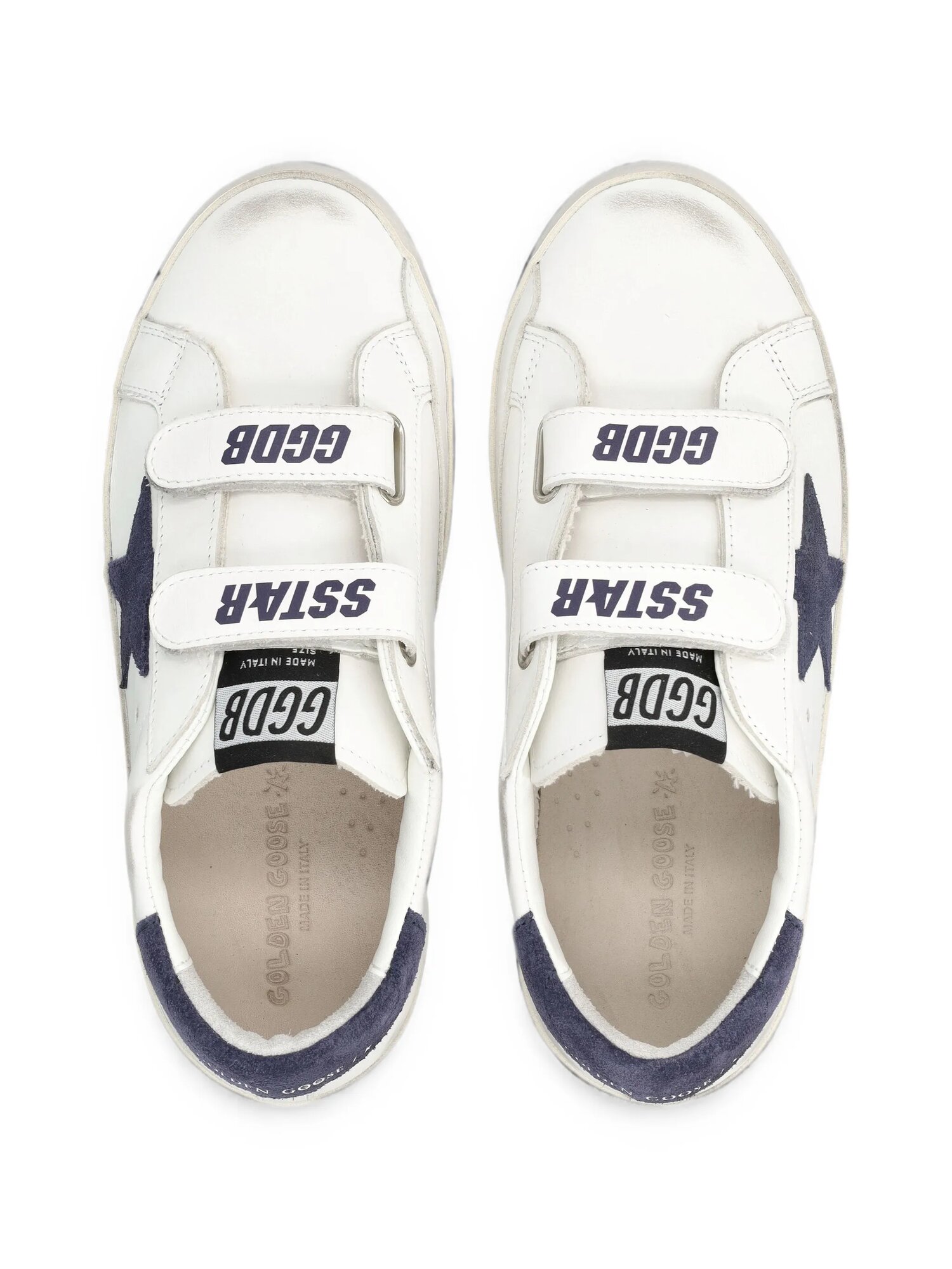 Кроссовки Golden Goose Old School star-patch sneakers, размер 32, белый — фото 1