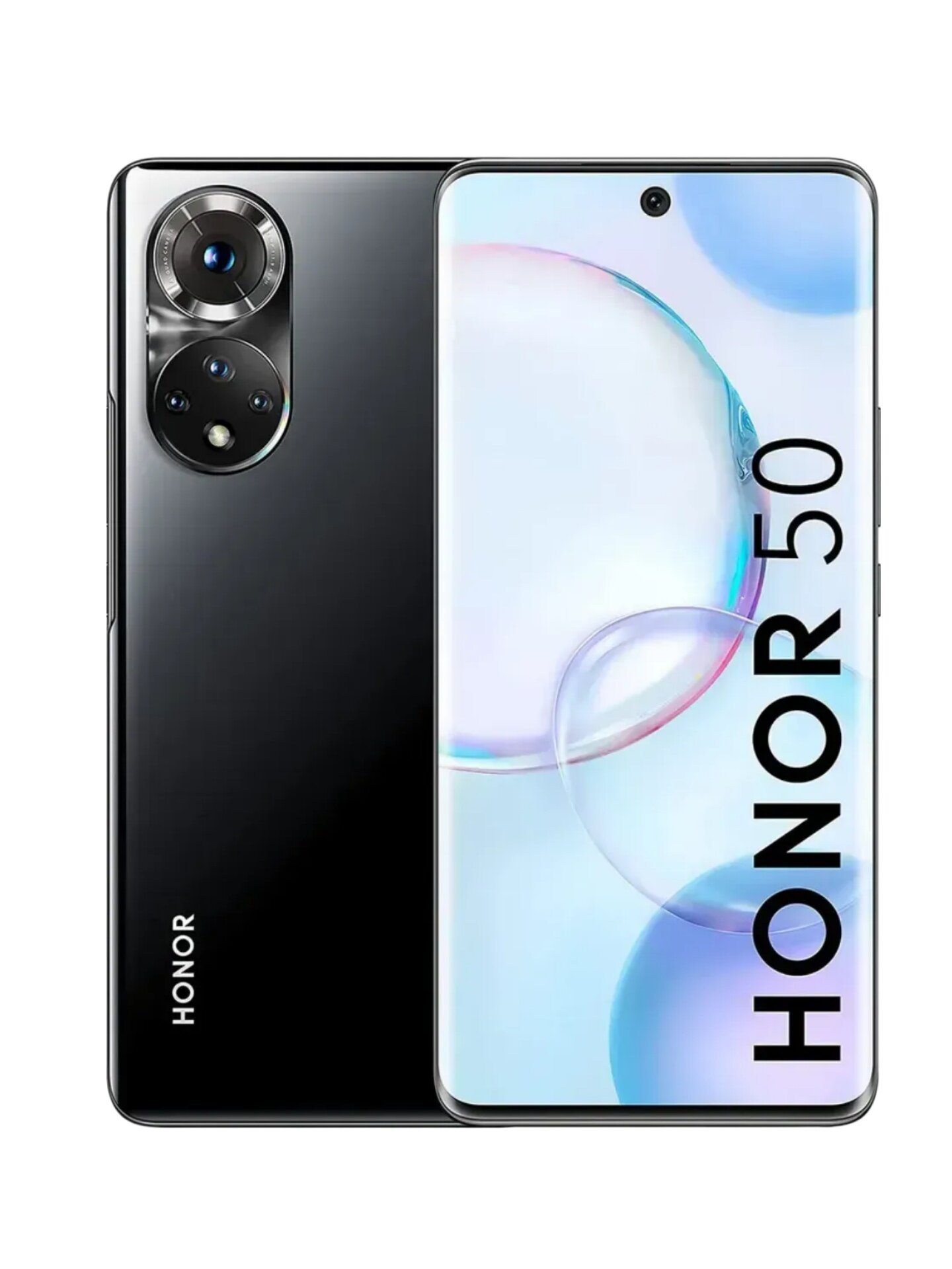 Смартфон Honor 50, 8GB/256GB, NFC, Android 12, OLED, 108Мп, чёрный