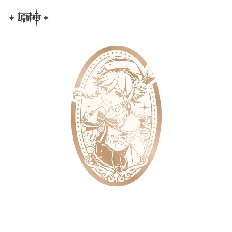 Акриловый значок-подставка Genshin Impact Venti Zhongli Furina miHoYo 5rd Badge Venti-2