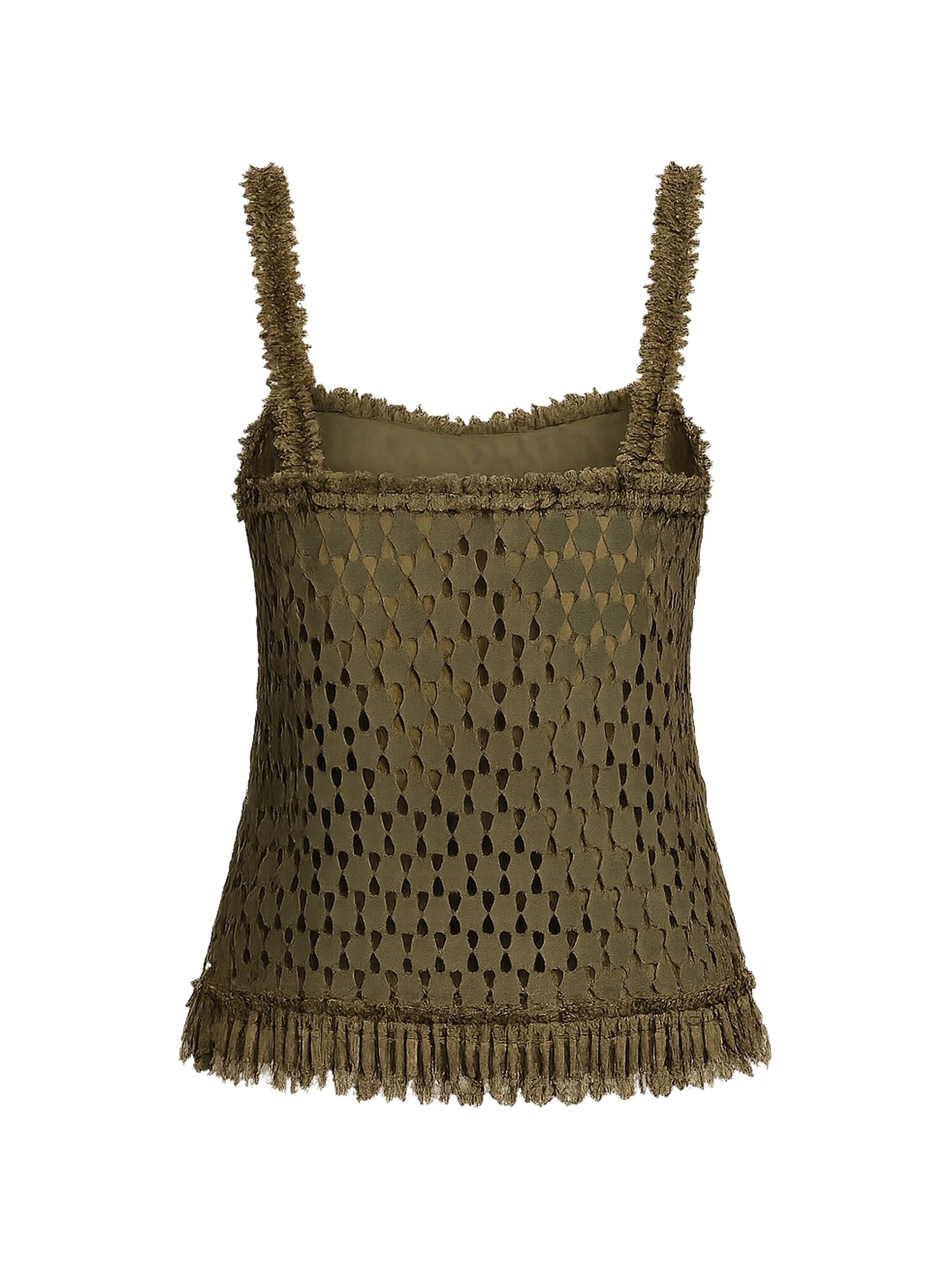 Топ Ulla Johnson Francoise laser-cut top, размер 4, зеленый, — фото 1