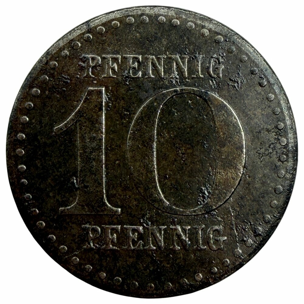 Германия, Веймарская республика, Наумбург 10 пфеннигов 1919 г. (Круг) (Лот №2)