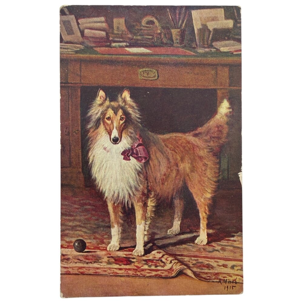 Почтовая открытка "Мако - Колли" 1914-1916 гг. Рассвет, Российская Империя