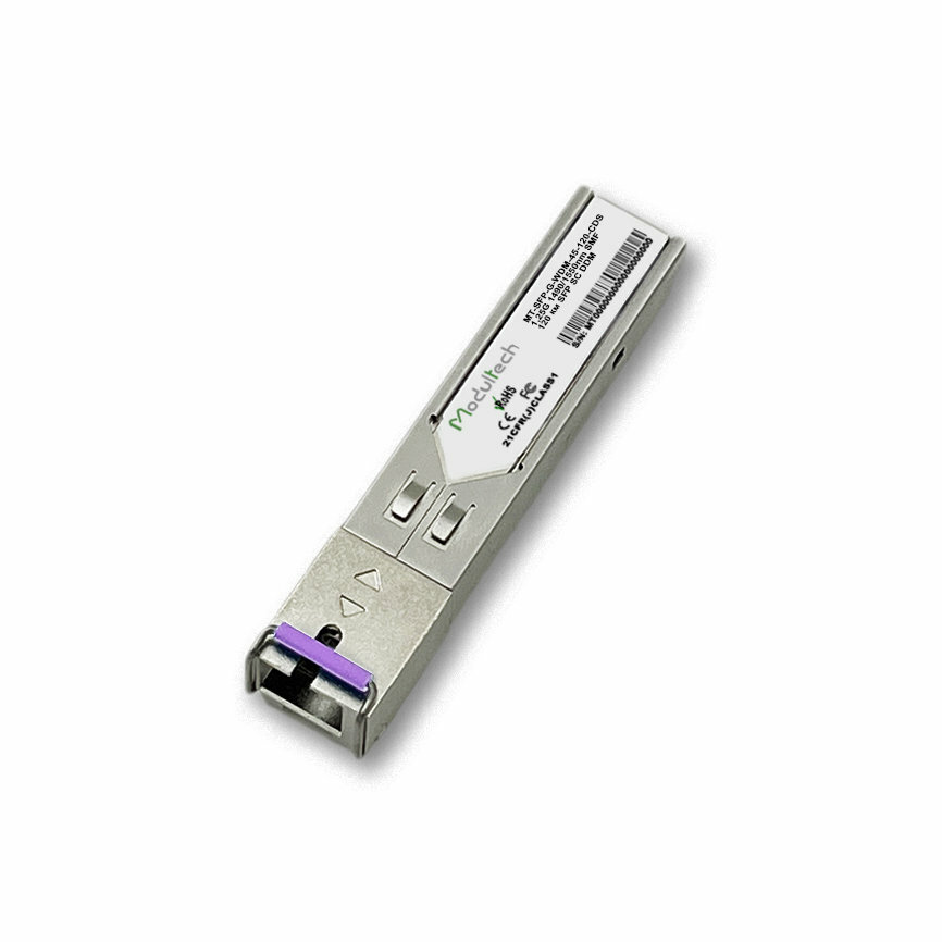 Модуль SFP WDM 1,25 Гбит/с, 120 км, 1490/1550 нм, SMF, SC