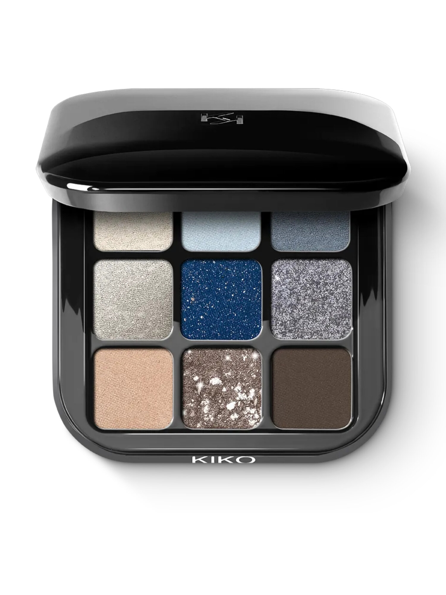 KIKO MILANO Палетка теней для век Glamour Multi Finish Eyeshadow Palette (05 Blue Variations)
