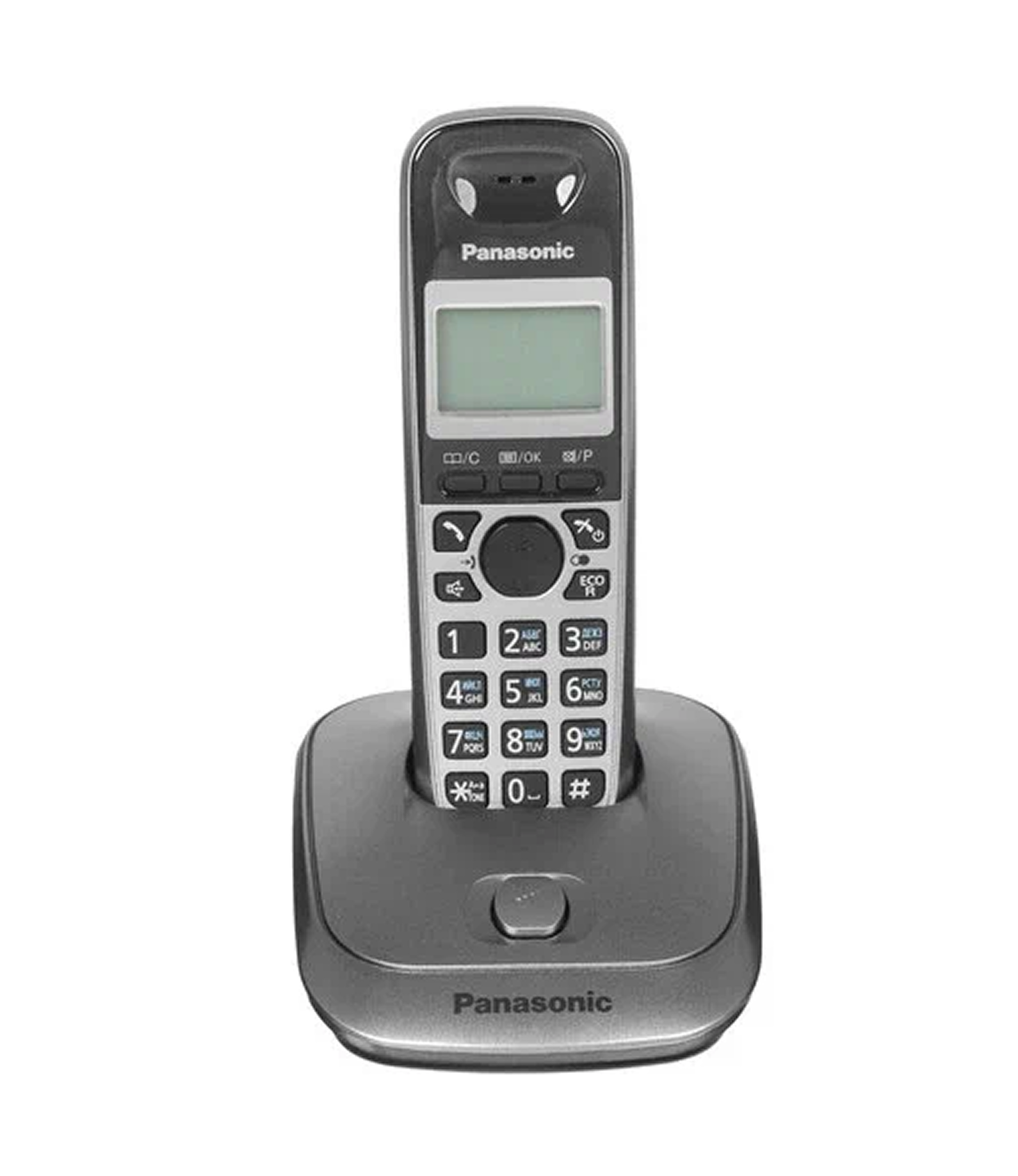 Радиотелефон DECT PANASONIC KX-TG2511RUM, подсветка дисплея, серый
