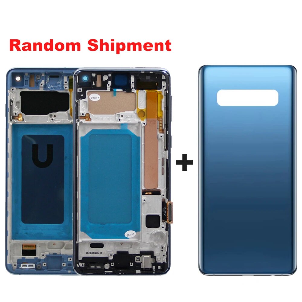 Дисплейный модуль S10 для Samsung (G973F, G973U, G973W, G973N, SCV41, G973C) Синий, Blue Frame Cover
