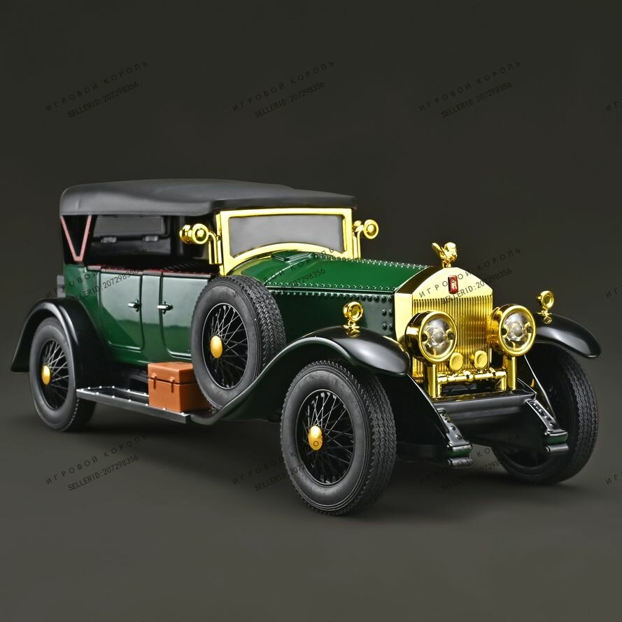 Коллекционирование автомобилей Роллс-Ройс Фантом I Кабриолет (1925-1931), Детские игрушечные модели автомобилей 1:24 Rolls Royce Phantom I 1925 Luxury classic retro, Модель сплава, Со звуком и светом