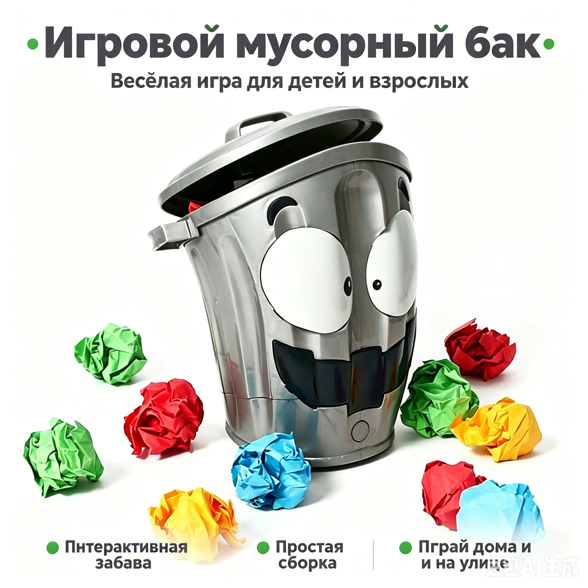 Развивающий подарок для мальчиков и девочек, бегущая корзина для мусора, домашняя активная игра для детей