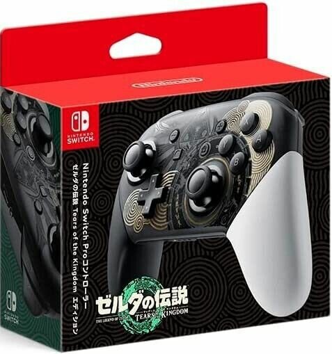 Nintendo Геймпад Nintendo Switch Pro Controller - The Legend of Zelda: Tears of the Kingdom Edition, Проводной, Bluetooth, черный