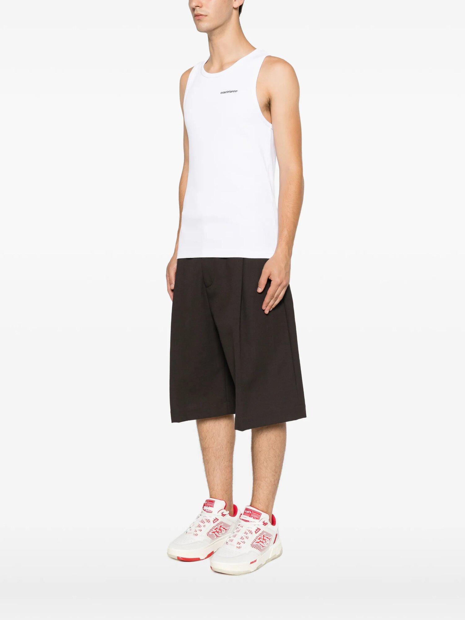Топ Casablanca Logo-print tank top, размер 46 — фото 1